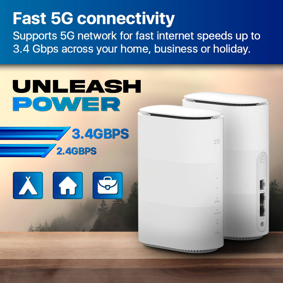 ZTE G5B, Wireless 5G fast WiFi6 whole home router – eFones.com